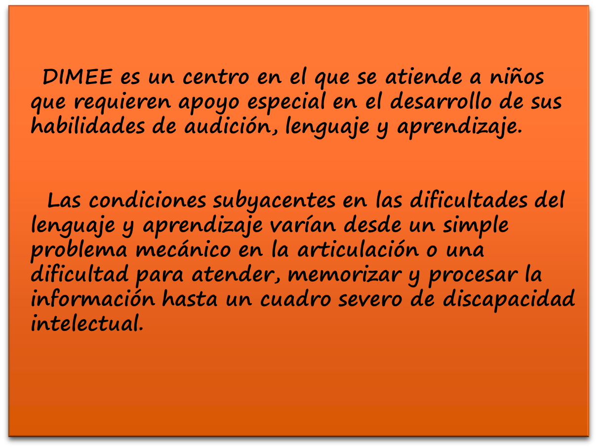 Menú Principal DIMEE